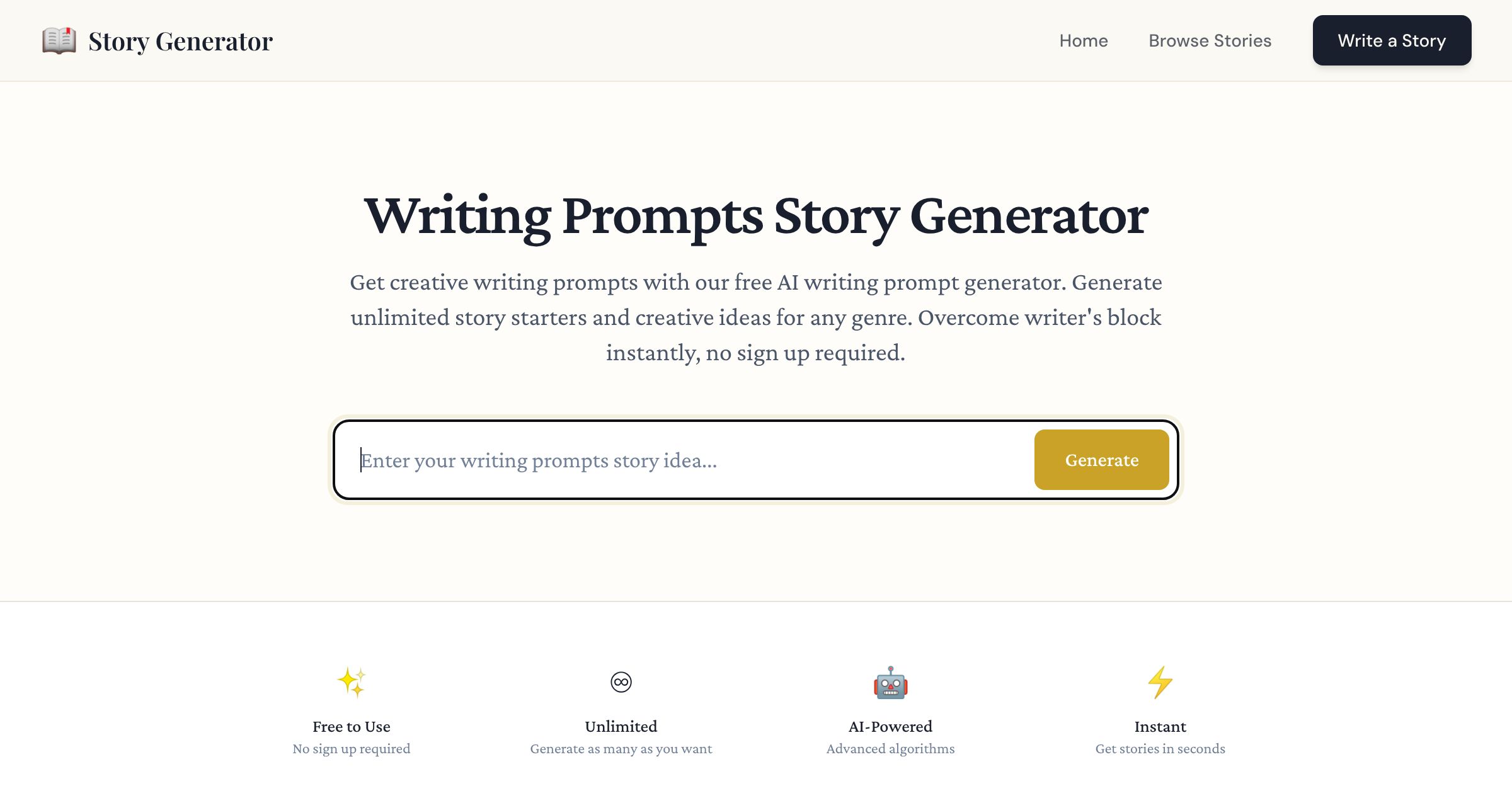 Writing Prompts Story Generator - Free AI Writing Prompts Stories ...
