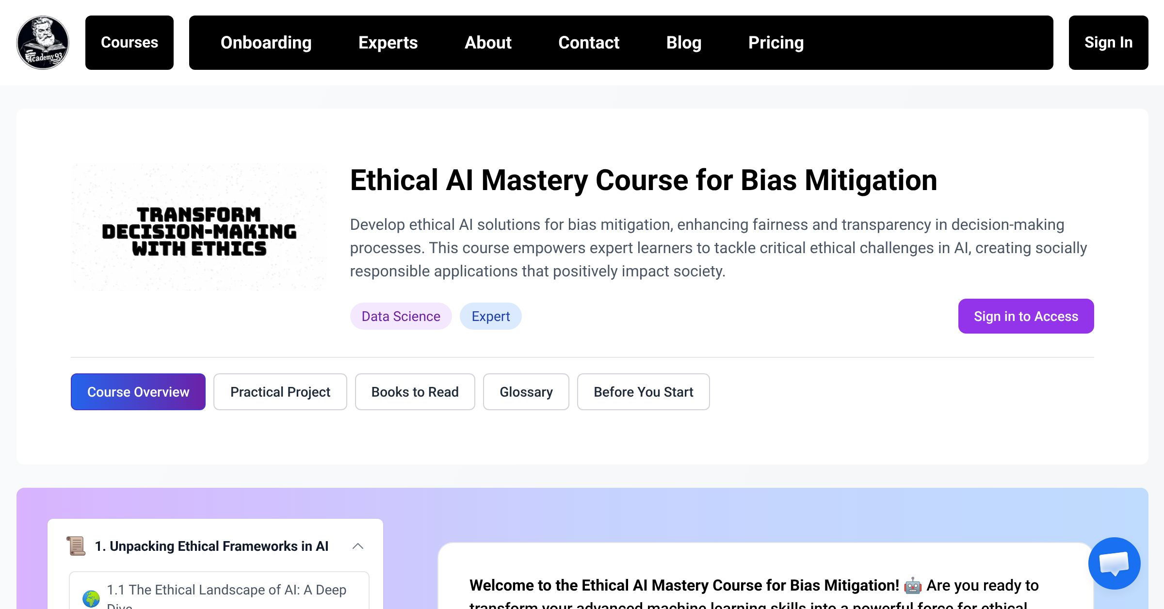 Course Overview | Ethical AI Mastery Course for Bias Mitigation | Academy93