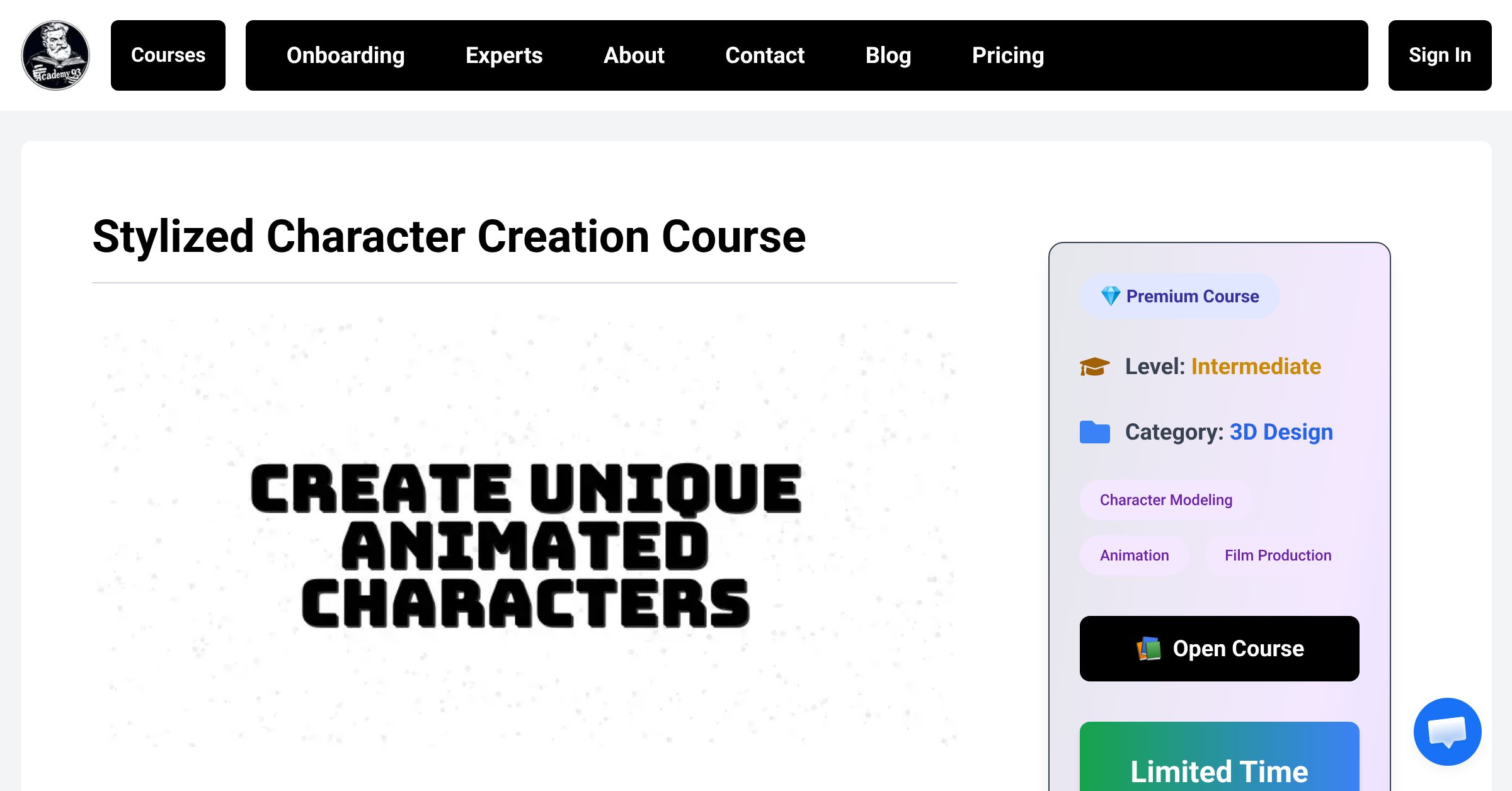 Stylized Character Creation Course Academy93 Master Your Skills