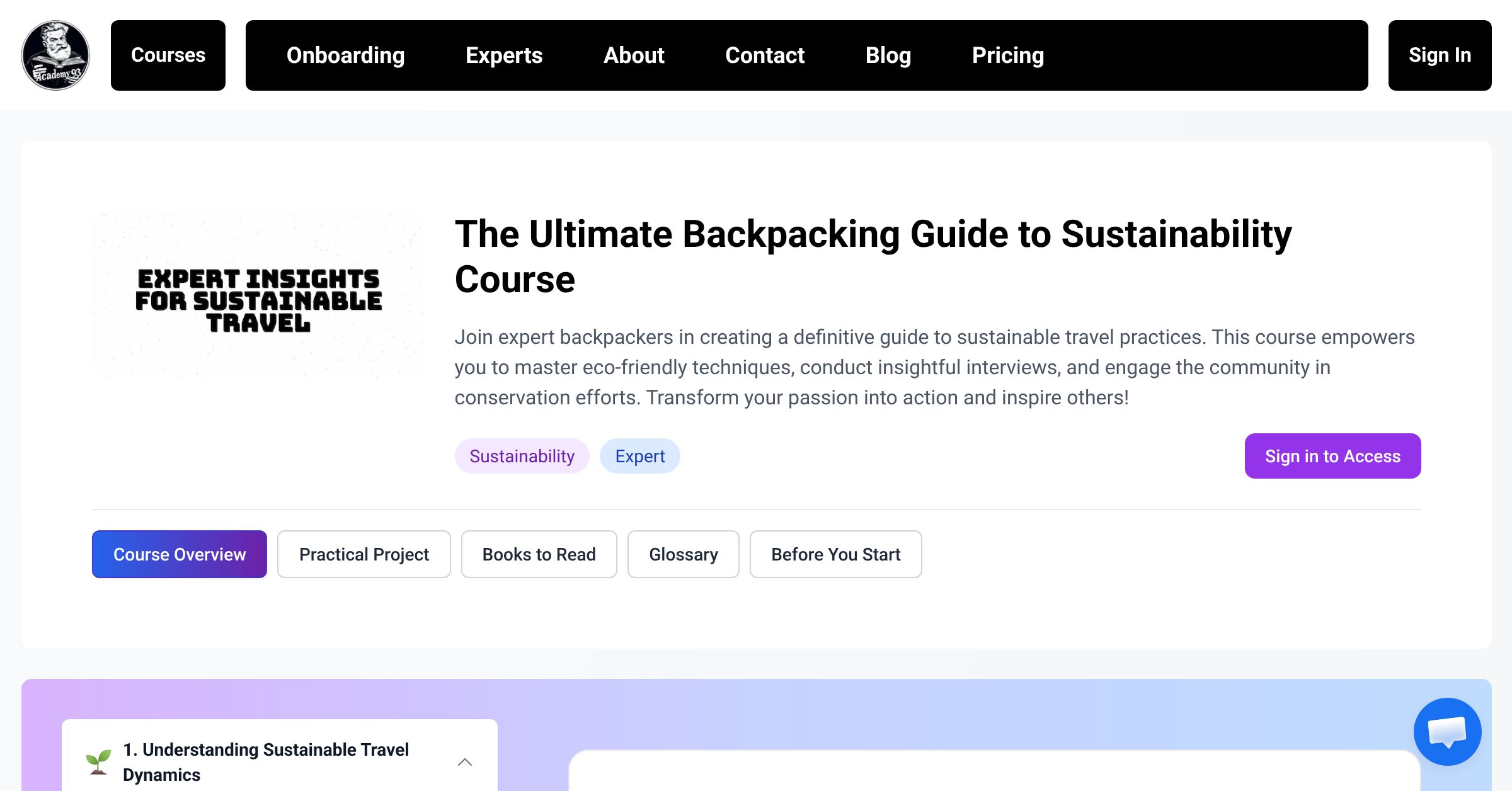 Course Overview | The Ultimate Backpacking Guide to Sustainability ...