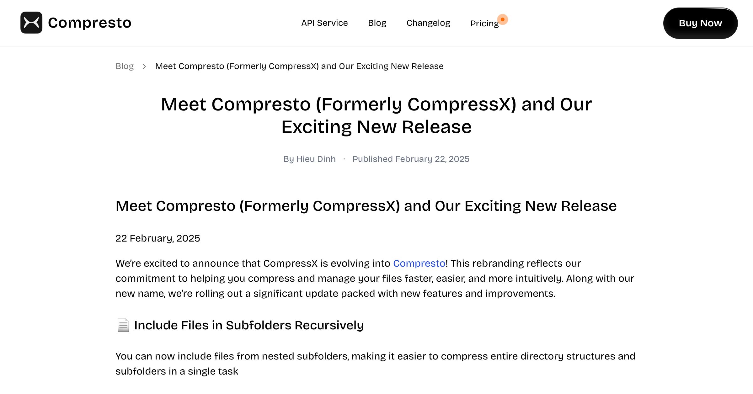 Meet Compresto (Formerly CompressX) and Our Exciting New Release