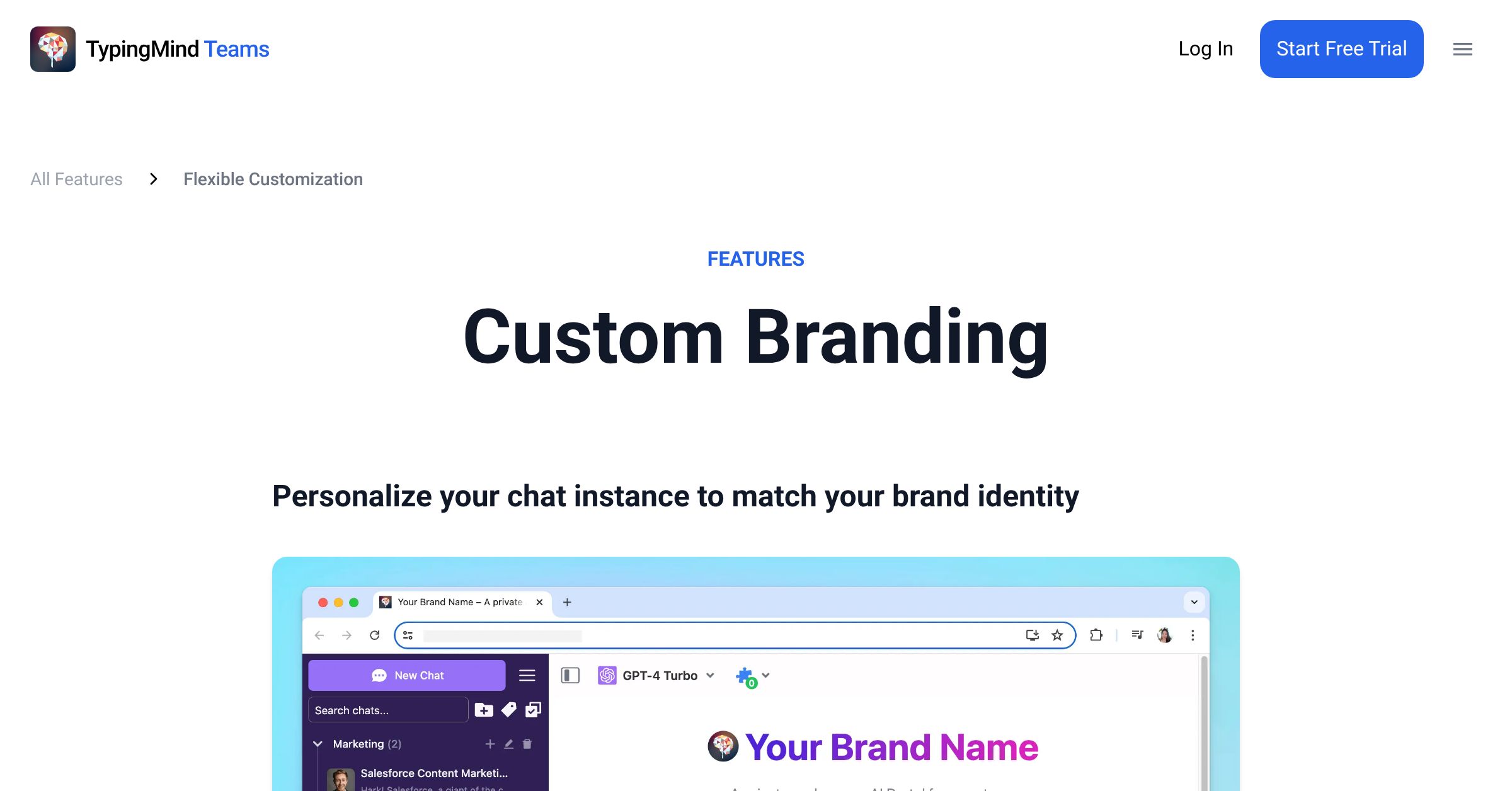 TypingMind Custom - Custom Branding