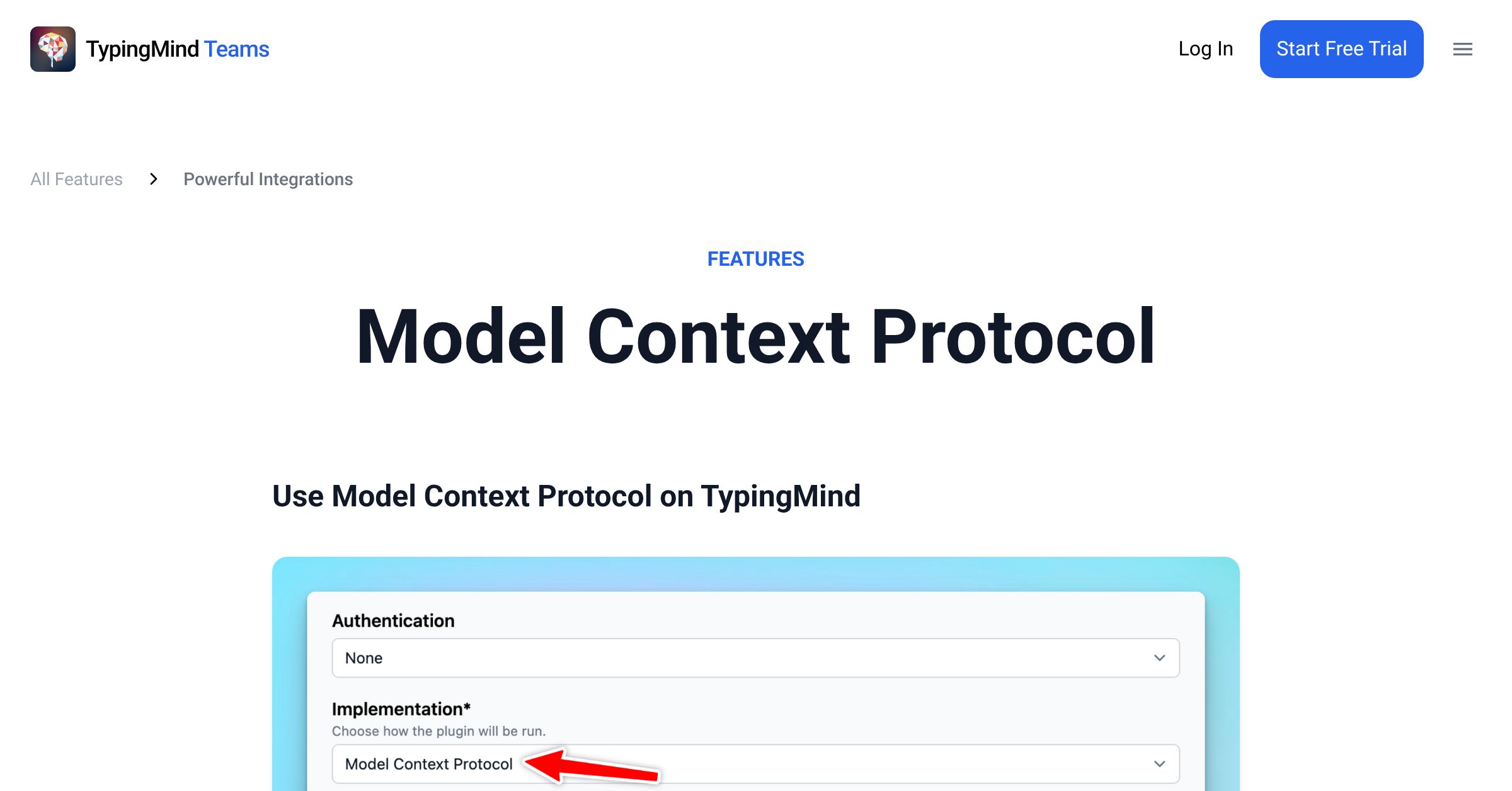 TypingMind Custom - Model Context Protocol