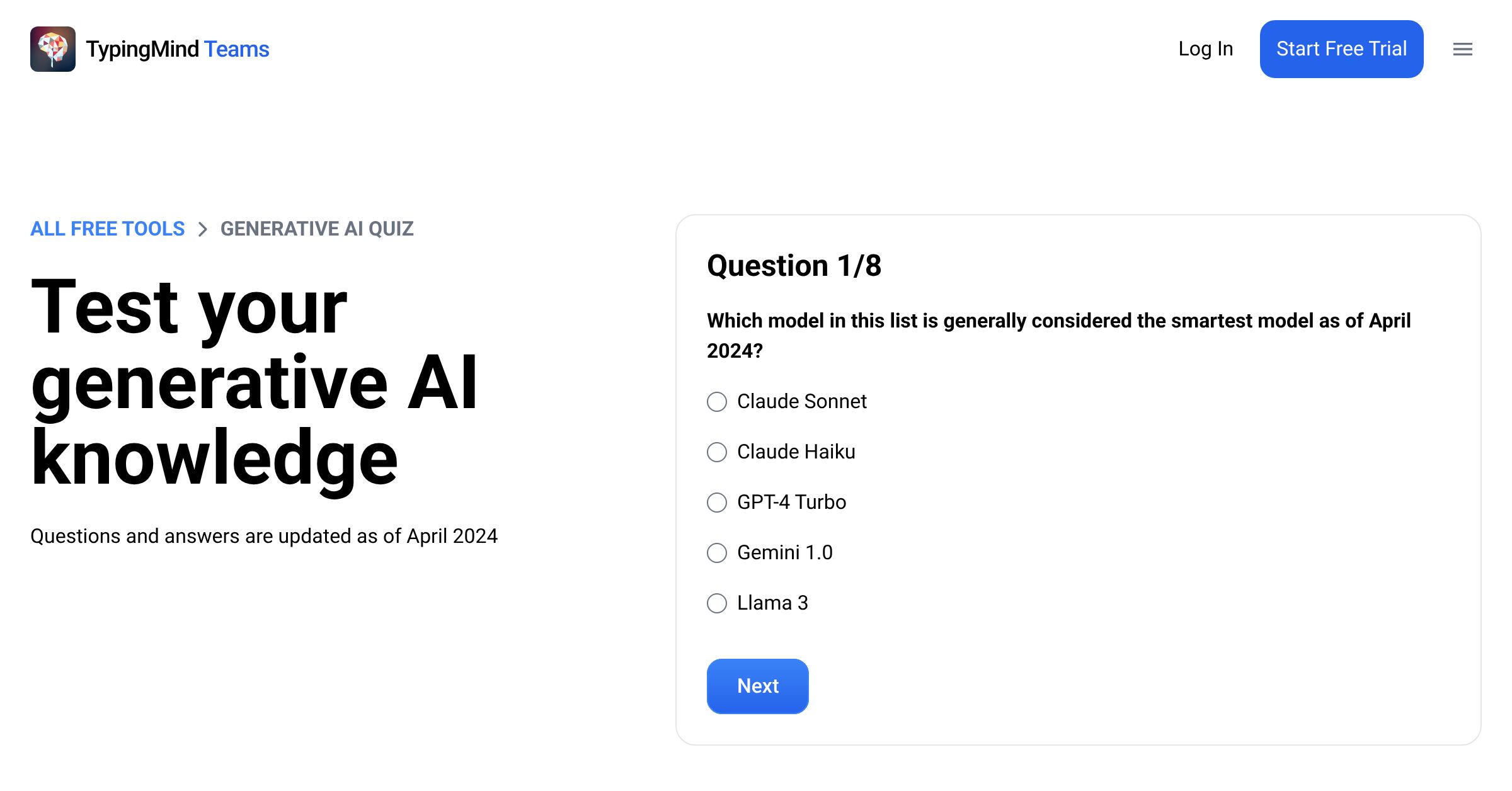 Gen AI Quiz