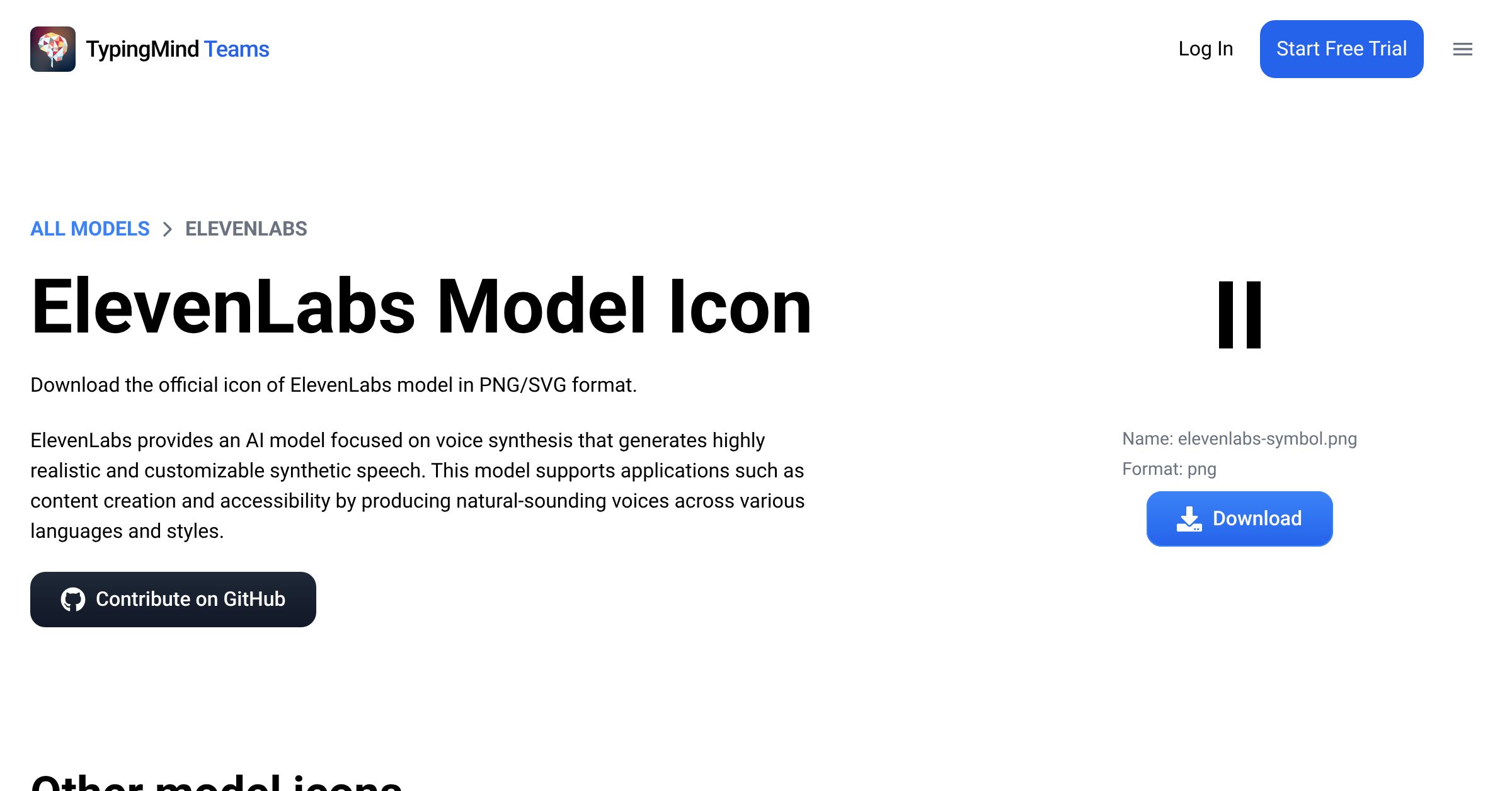 ElevenLabs Model Icons