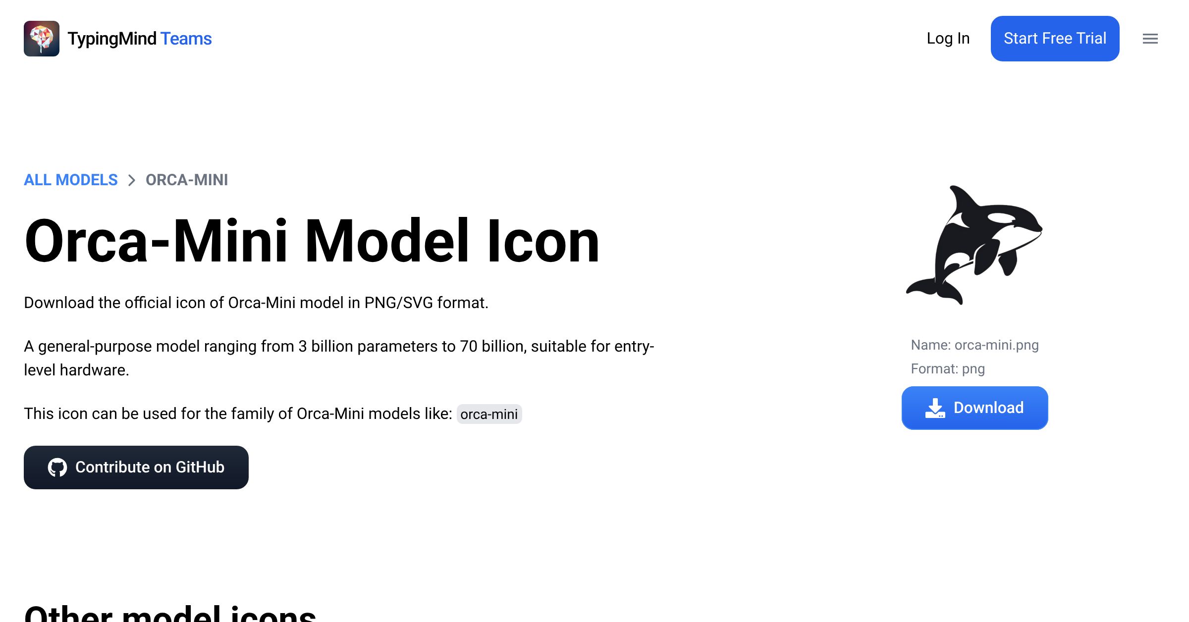 Orca-Mini Model Icons