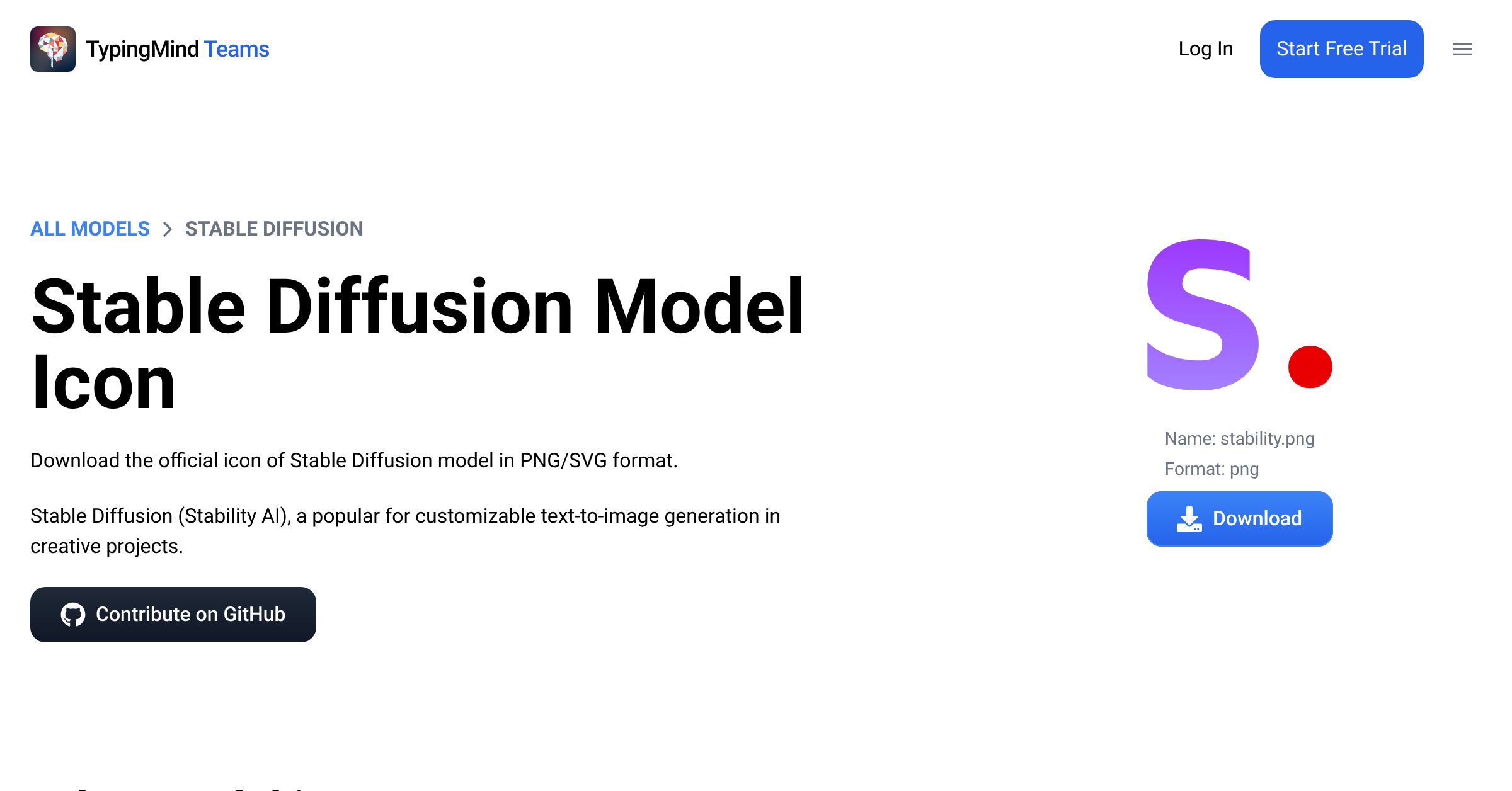Stable Diffusion Model Icons