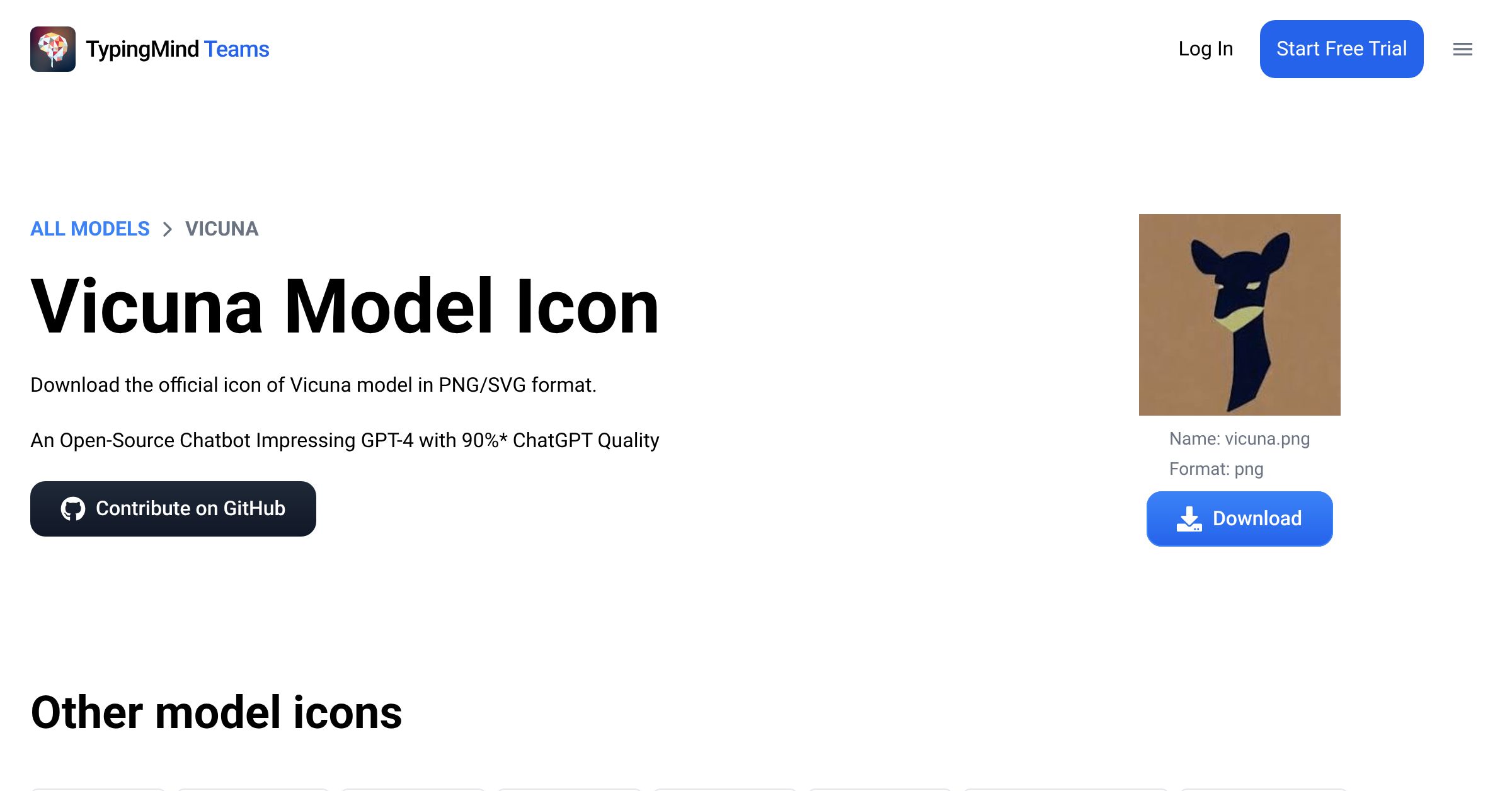 Vicuna Model Icons