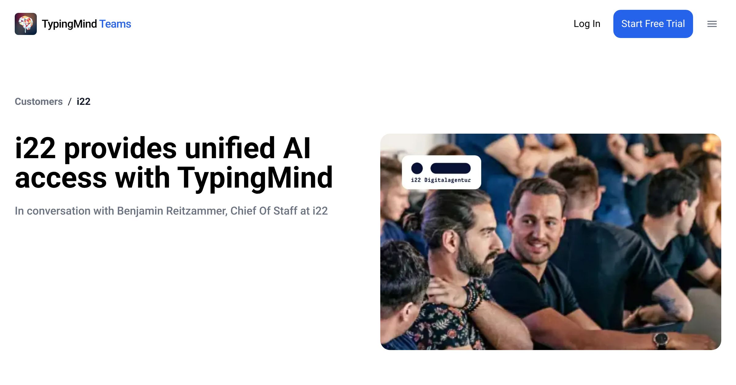 Case Study: i22's AI Transformation with TypingMind