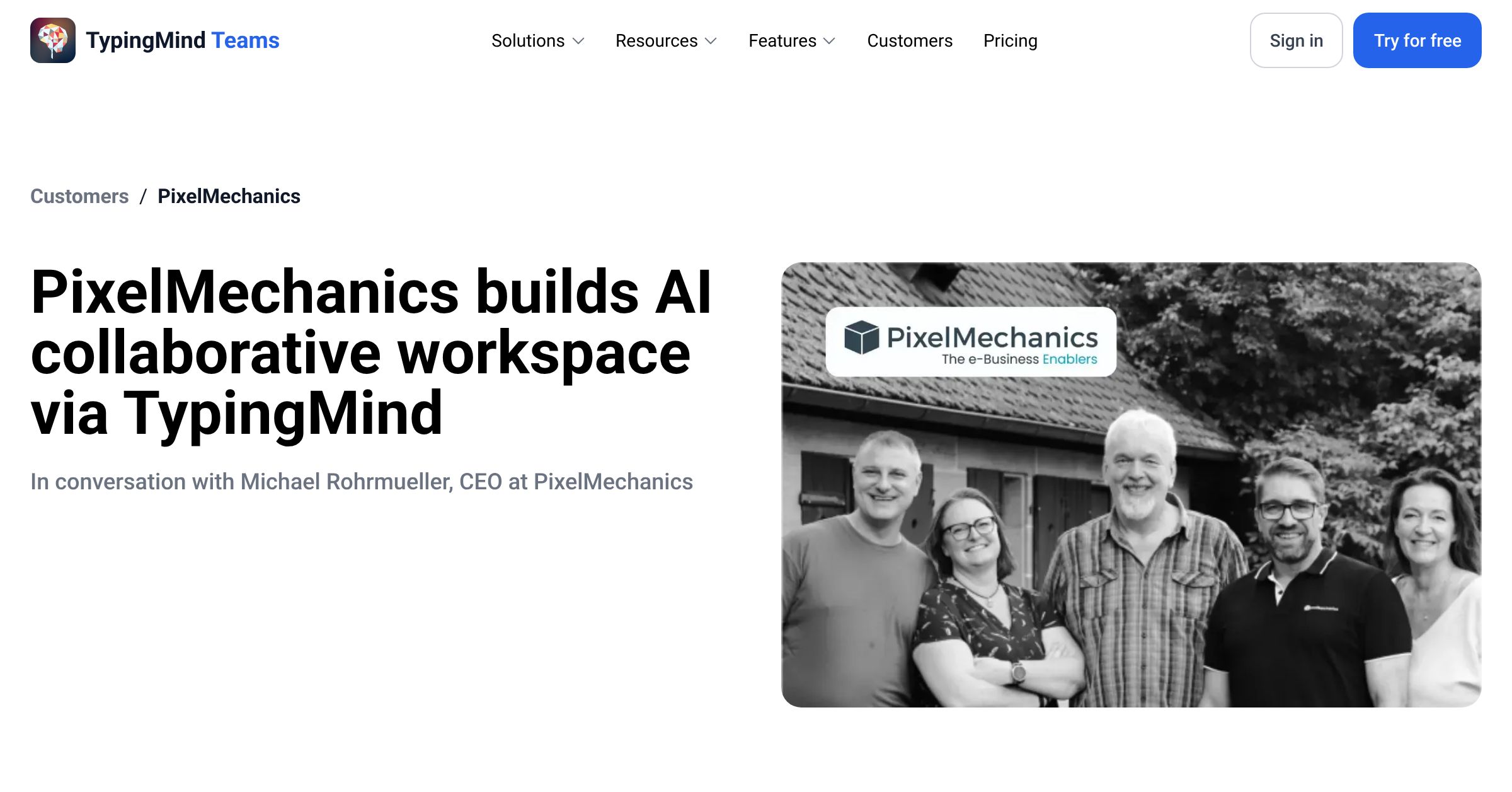 Case Study: PixelMechanics Fosters AI Collaborative Workspace with TypingMind