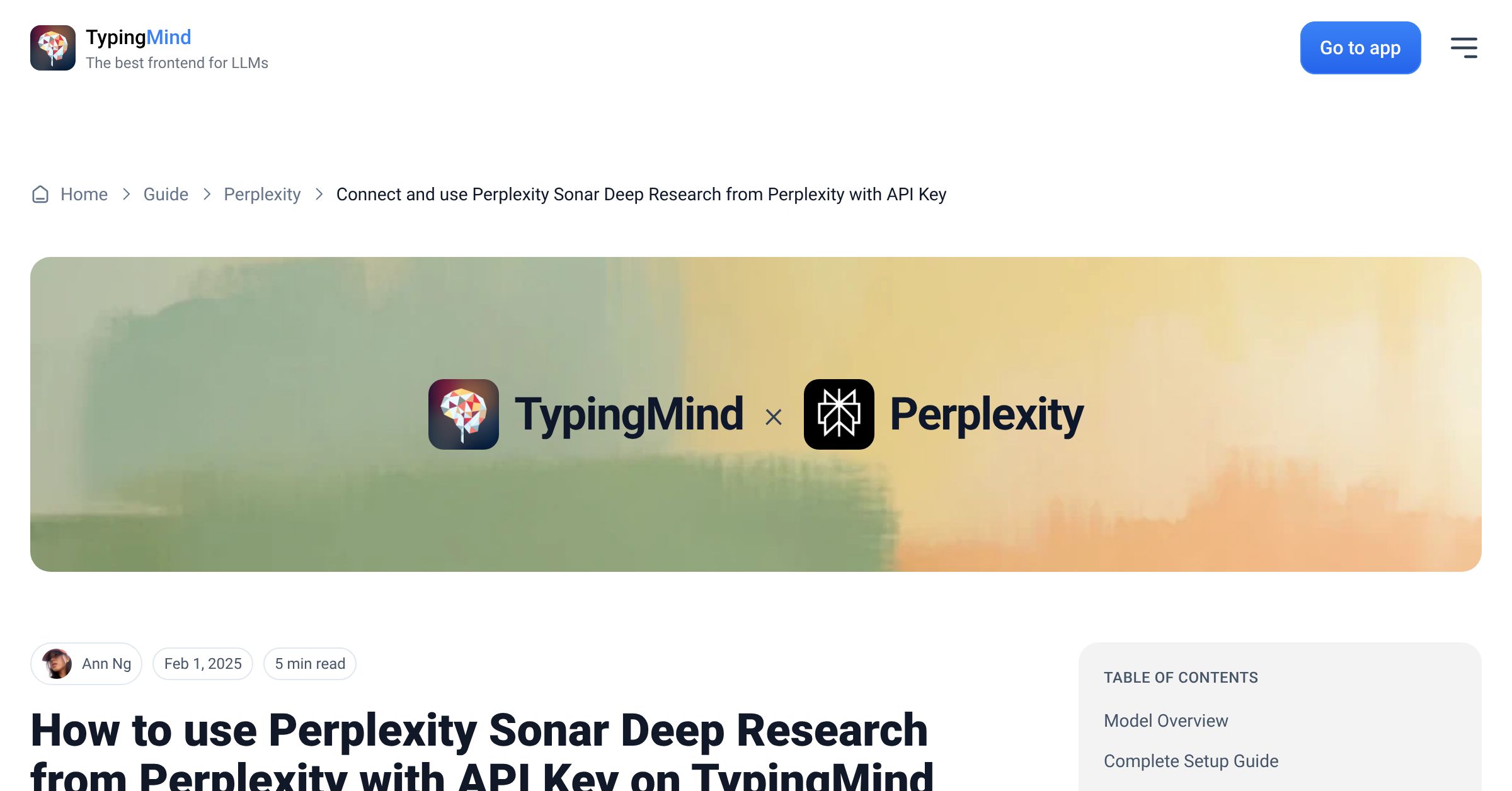 Connect and use Perplexity Sonar Deep Research from Perplexity with API ...