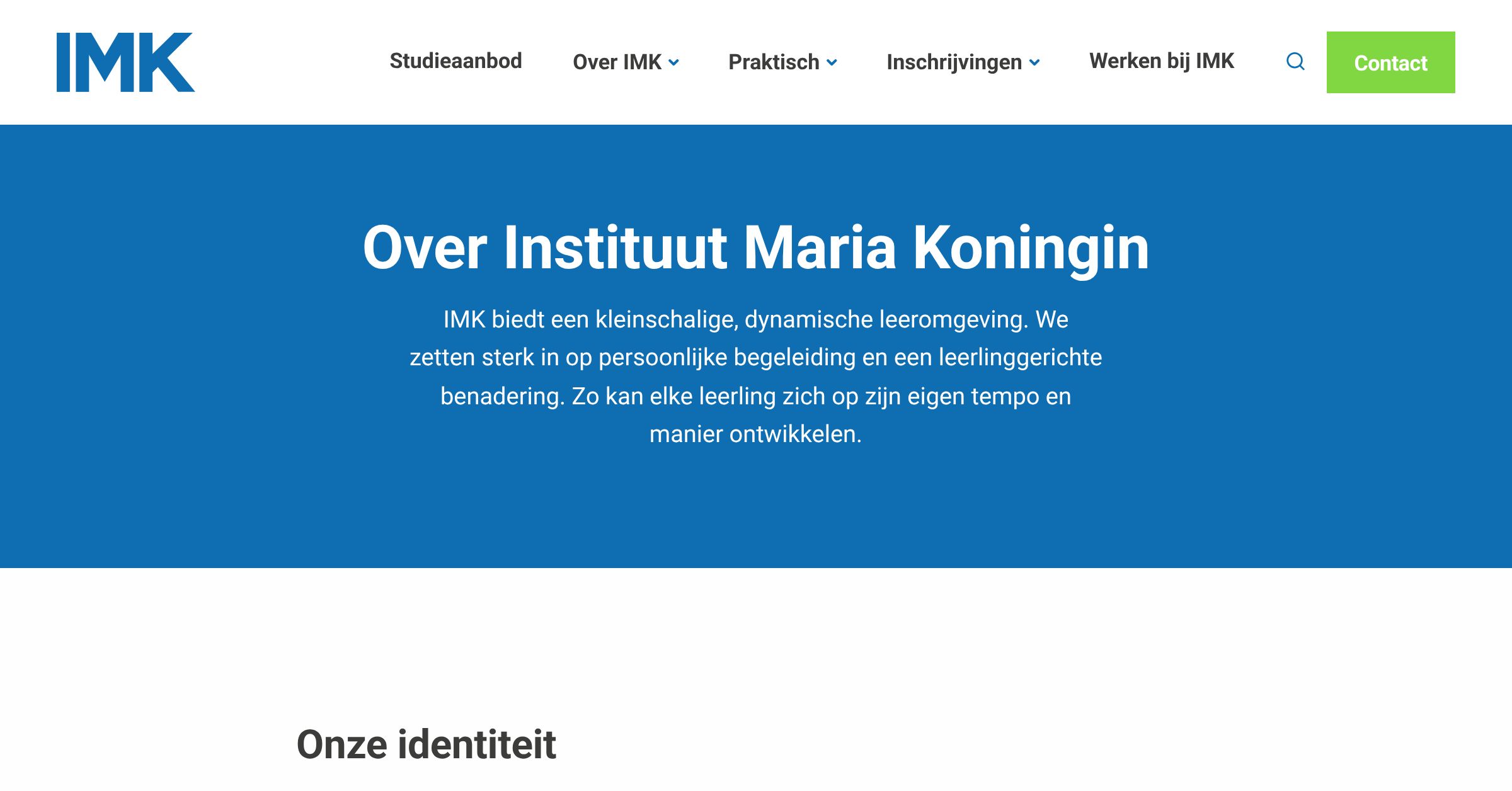 Over onze kleinschalige school | IMK Lanklaar