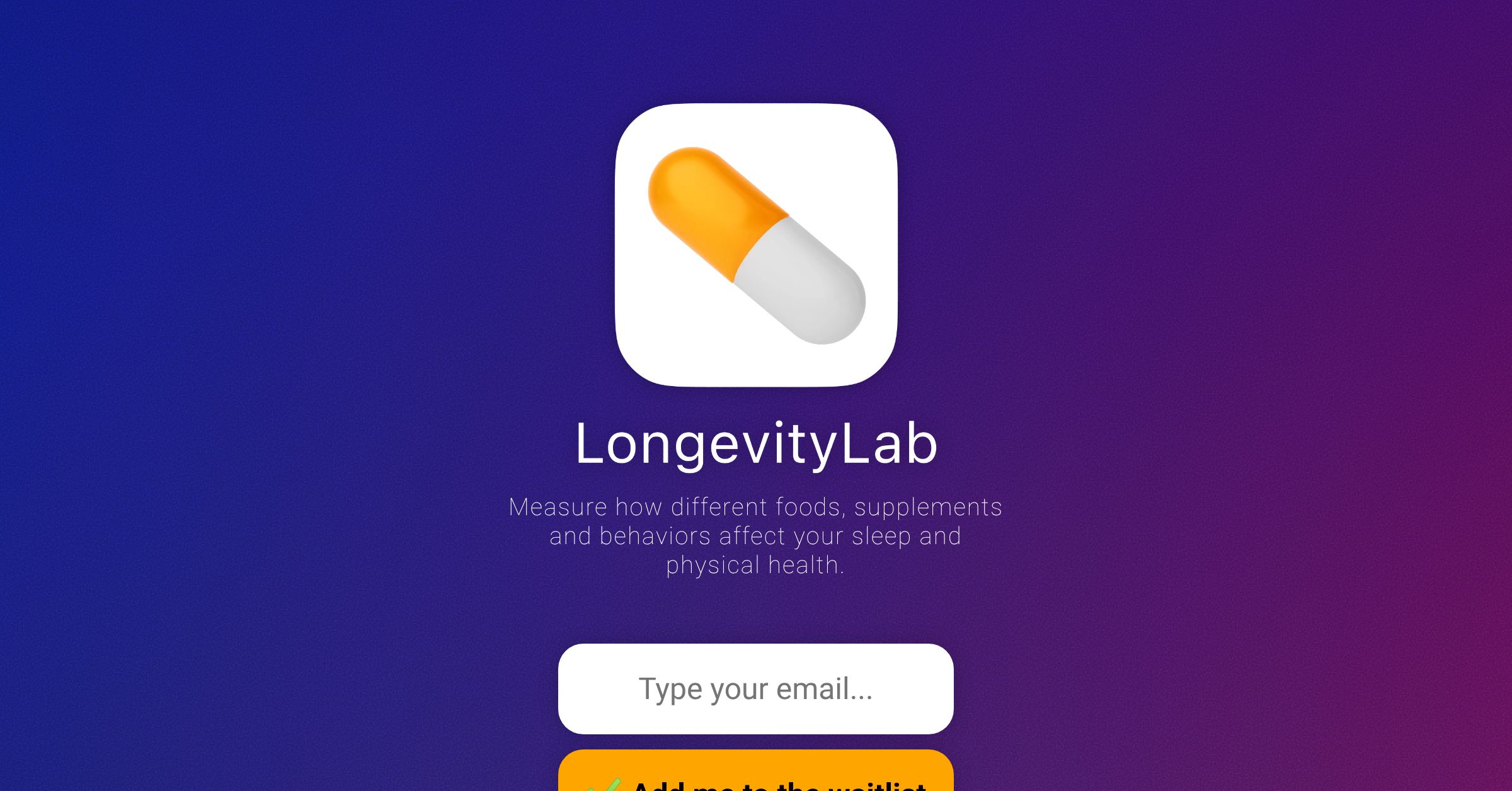 LongevityLab — Integrated self-experimentation