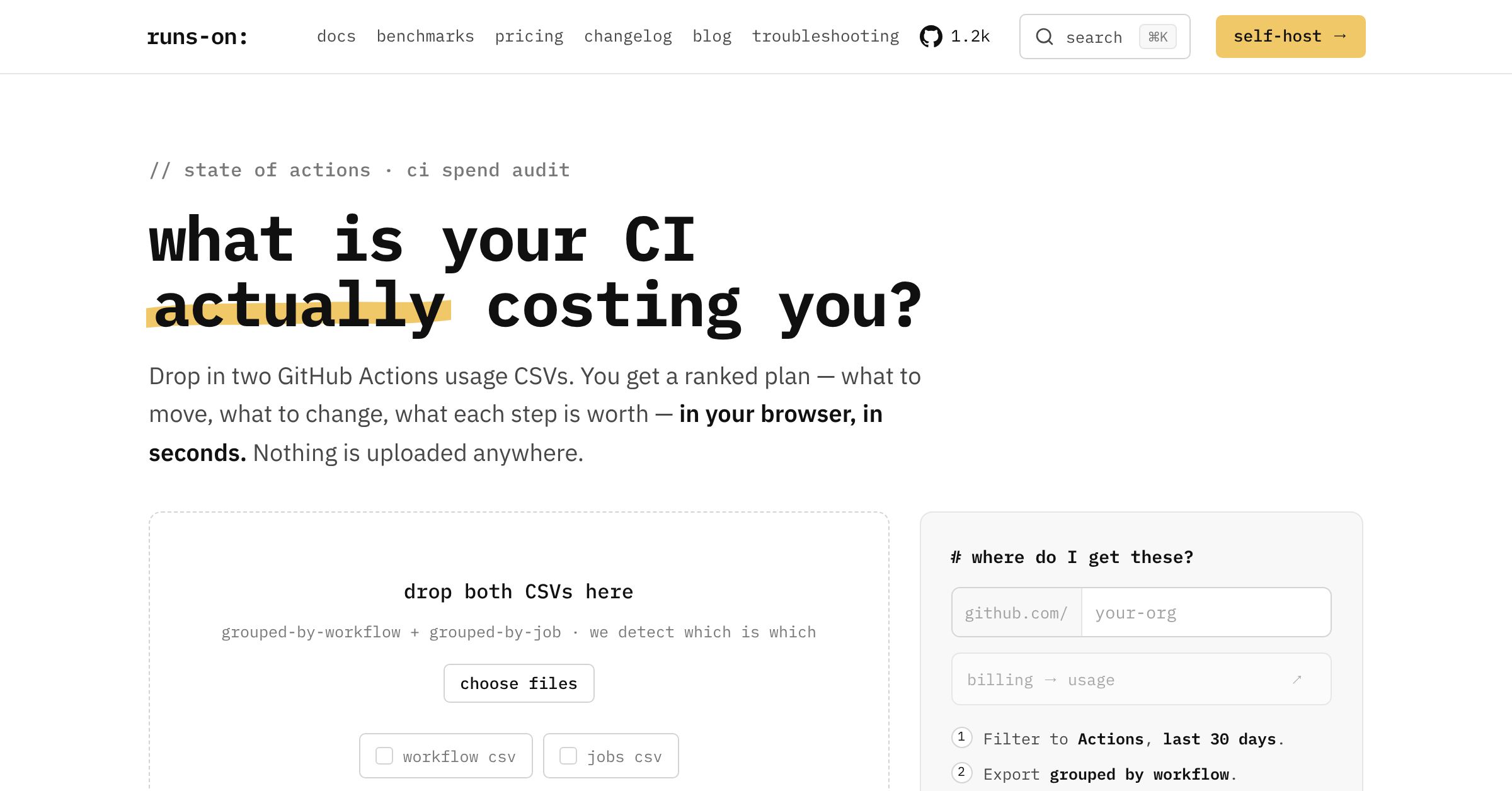 State of GitHub Actions — See Your Savings | RunsOn